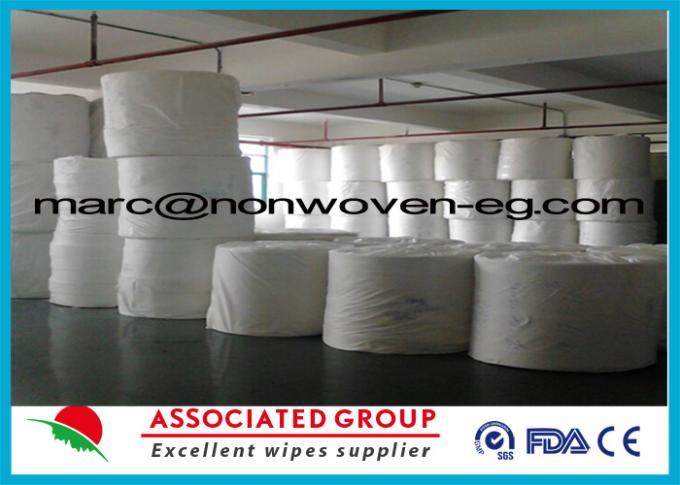 Printed Spunlace Nonwoven Fabric 100 % Viscose / Rayon / Cellulose ...