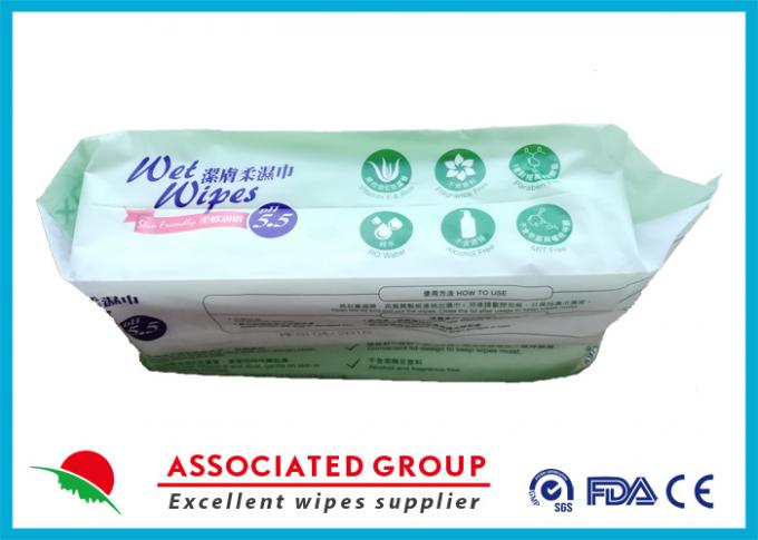 Antibacterial Disposable Bath Wipes , Skin Friendly Compostable Wet ...